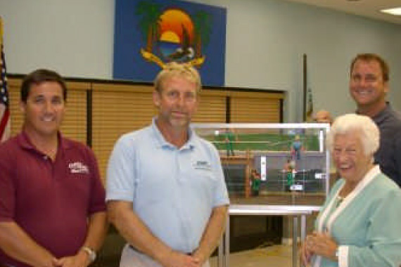 Brian Gilmore, vice president of Collier Seawall & Dock; inventor James ...